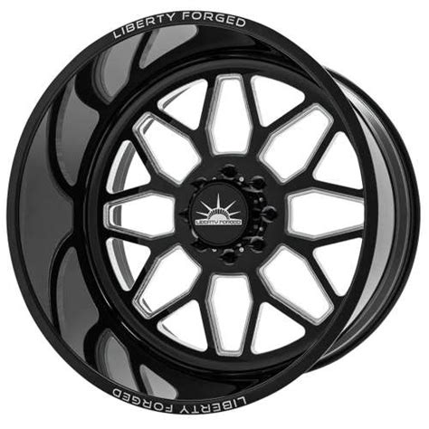 Liberty Forged Lbty03 Super Single 22x14 76mm Gloss Black With Milled