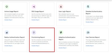 Provisioning Report Miniorange Identity Platform Admin Handbook
