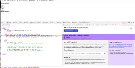 Carbon Modal Component Accessibility Violation Message Content Is Not