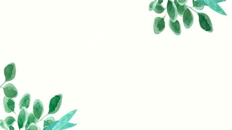 Clean Leaves Green Nature Plant Simple Powerpoint Background For Free
