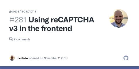 Using ReCAPTCHA V In The Frontend Issue Google Recaptcha GitHub