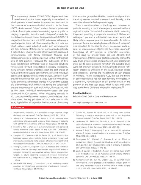 Pdf In This Issue Of Ccr