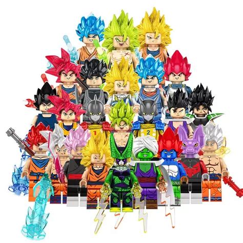 Son Goku Dbz Anime Figuras De Desenhos Animados Bloco De Brinquedos