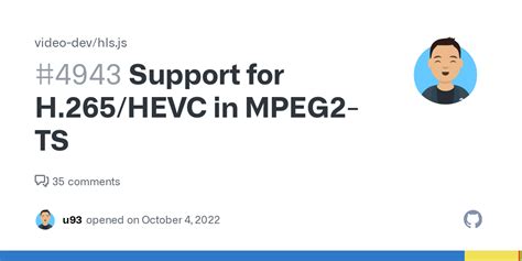 Support For H265hevc In Mpeg2 Ts · Issue 4943 · Video Devhlsjs