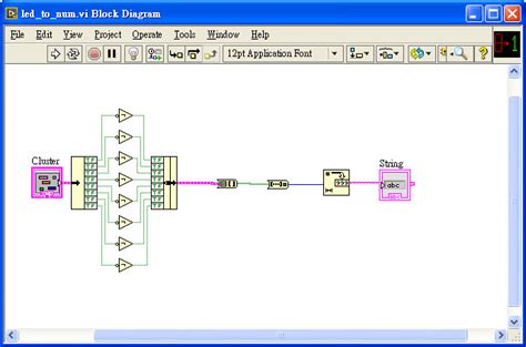 小螞蟻的學習筆記 LabVIEW 七段顯示器Demo程式編輯器