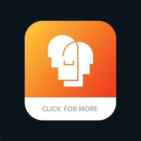 Hat Human Empathy Feelings Mobile App Button Android And Ios Glyph Version 17992743 Vector Art