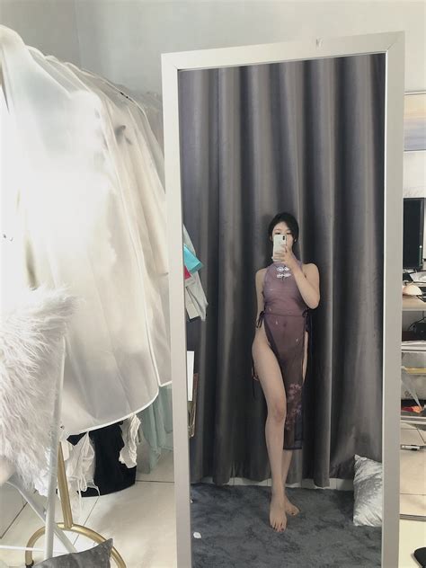 抖娘 利世 紫旗袍 微图坊