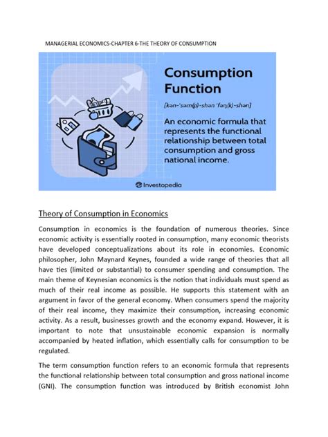 Managerial Economics Chapter 6 The Theory Of Consumption Pdf Consumption Economics Taxes