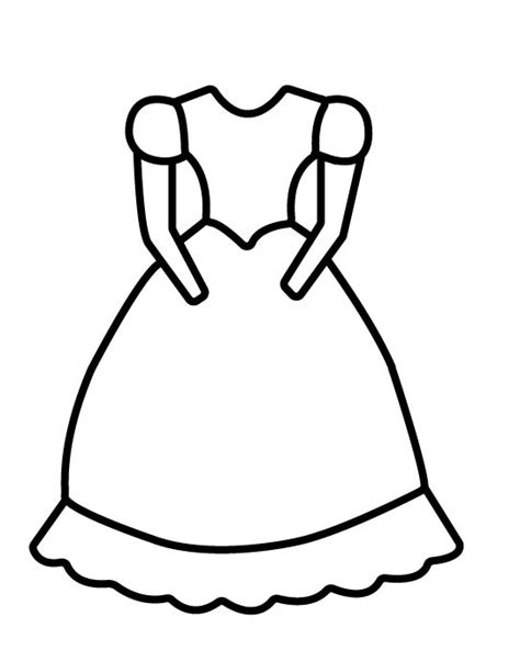 Красива рокля Картинка за оцветяване Зуми Зим