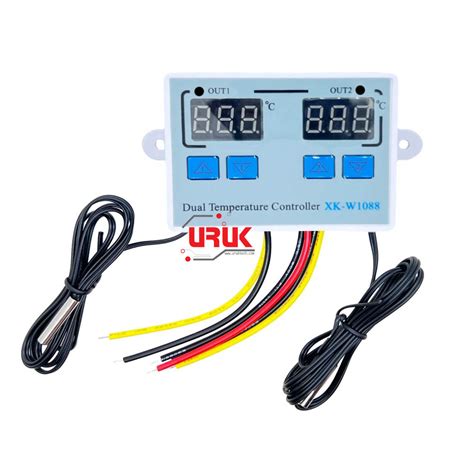 Dual Led Digital Temperature Sensor Meter Controller 110 220vac