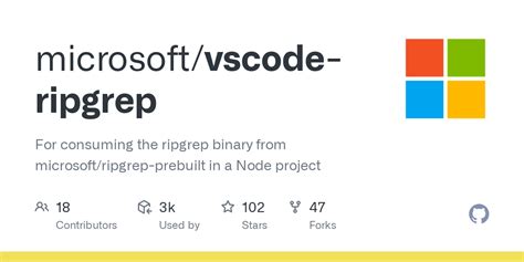 GitHub Microsoft Vscode Ripgrep For Consuming The Ripgrep Binary From Microsoft Ripgrep