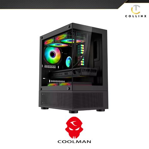 Coolman Reyna M Atx Itx Gaming Pc Case Black White Collinx Computer Lazada Ph