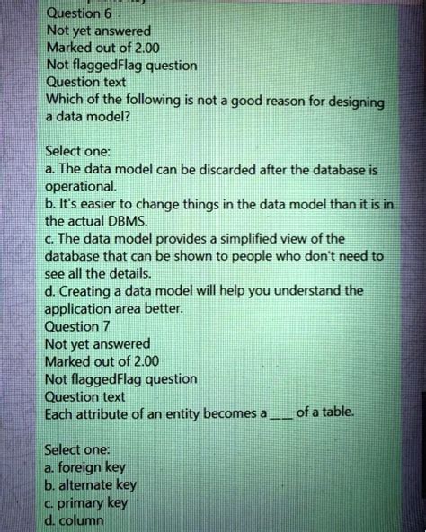 solved question 6 not yet answered marked out of 2 00 not flaggedflag