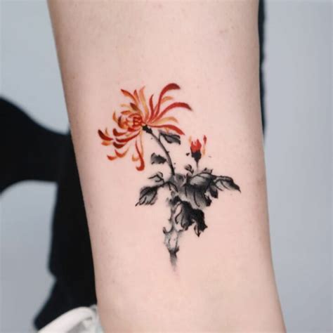 20 Striking Chrysanthemum Tattoos To Bring Color To Your Life