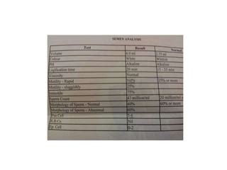 Seminal Fluid Analysis PPT