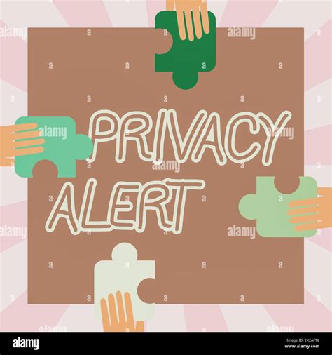 Handwriting Text Privacy Alert Word Written On Warns The User From The
