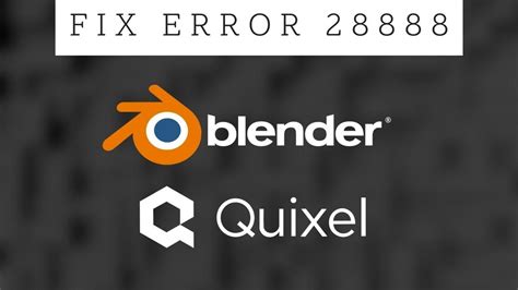 Blender Quixel Bridge How To Fix Could Not Send Data Over Port 28888