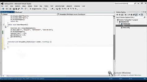 How To Update Data In Datatable C Youtube