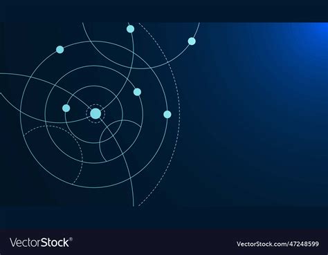 Geometric Circuit Dots And Lines Connection Vector Image