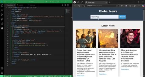 Sajarath Atheefa A On Linkedin Webdevelopment Newswebsite Html Css Javascript Projects