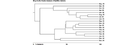 Dendrograms for hierarchical clustering of the months in Yedikır Dam Download Scientific