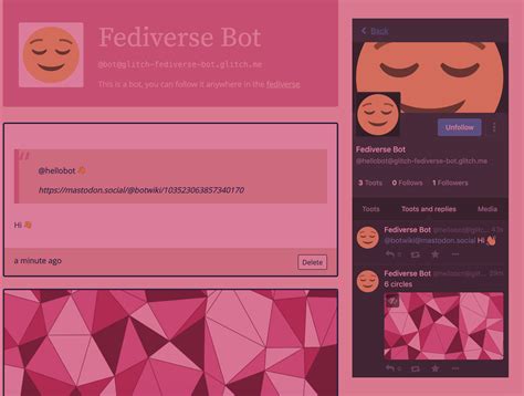 Glitch Hosted Fediverse Bot Botwiki