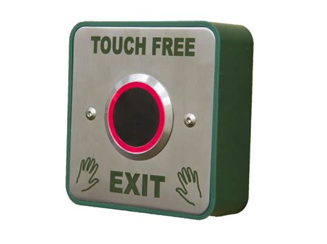 Touch Free Exit Buttons Sensors Access Control Automatic Door Equipment