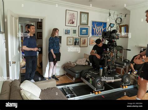 Film Crew On Location In Hampstead London For Film By Cole Spector Im