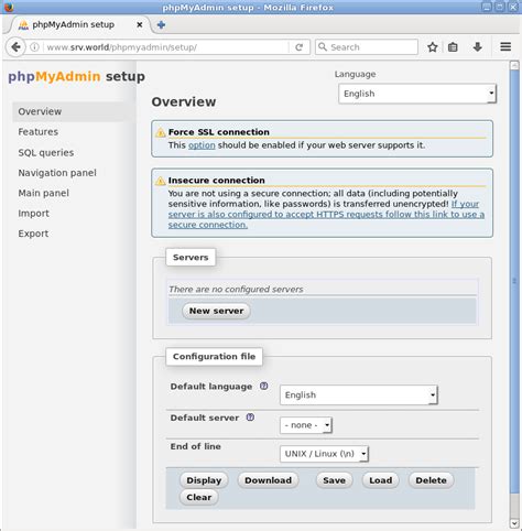 Centos 7 Mysql 57 Install Phpmyadmin Server World