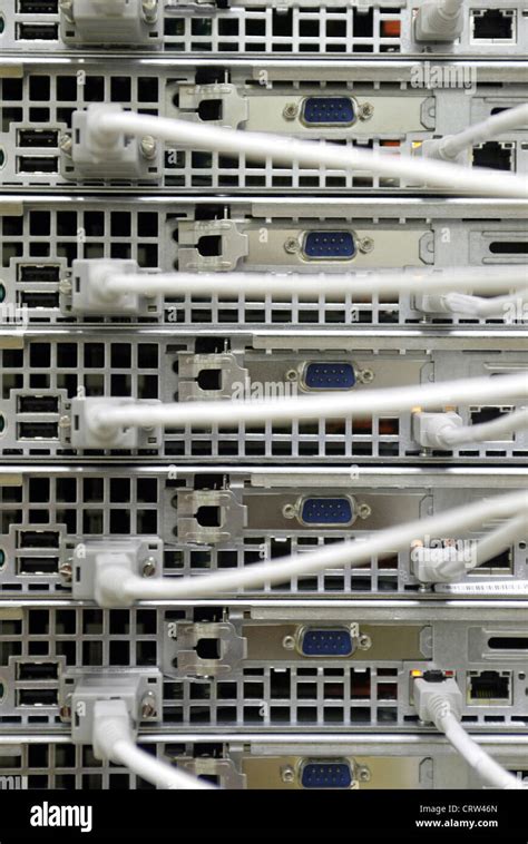 HPC Cluster In The Data Center Erlangen Stock Photo Alamy