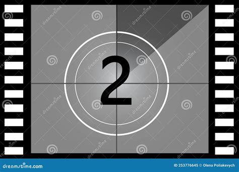 Counted Down Numbers Two Icon Symbol Vector Illustration Stock Image Stock Vector