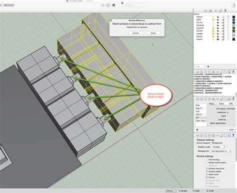 Boolean Difference With Block Objects Rhino For Mac Mcneel Forum