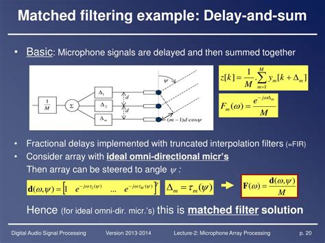 Ppt Digital Audio Signal Processing Lecture 2 Microphone Array Processing Powerpoint