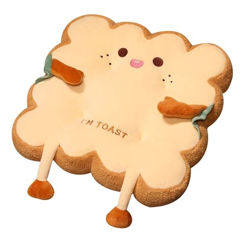 귀여운 토스트 빵 봉제 인형 쿠션 낮잠 베개 발렌타인 데이 여자 친구 선물 크리스마스 홈 장식 AliExpress