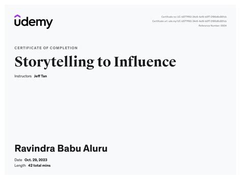 Ravindra Babu Aluru On Linkedin Udemy Course Completion Certificate