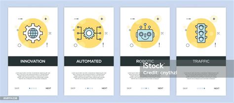 벡터 일러스트 레이 션 탑재 된 애플 리 케이 션의 화면 평면 선 스타일에 모바일 애플 리 케이 션에 대 한 사물의 인터넷 사물 인터넷에 대한 스톡 벡터 아트 및 기타