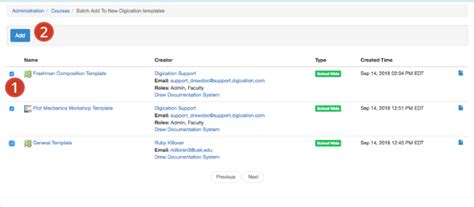 Batch Add New Digication Templates To A Course Digication Help Desk