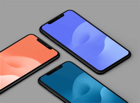 Bright Curling Ripple Gradient Iphone Wallpapers