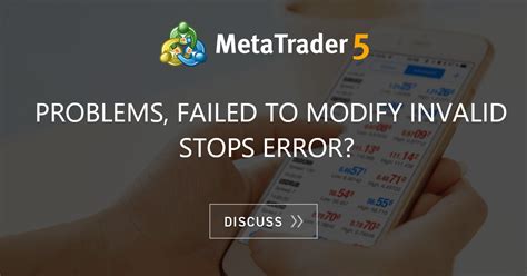 Problems Failed To Modify Invalid Stops Error Trailing Stop Expert Advisors And Automated
