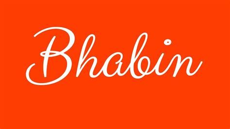 Bhabin English Cursive Handwriting Tutorial YouTube