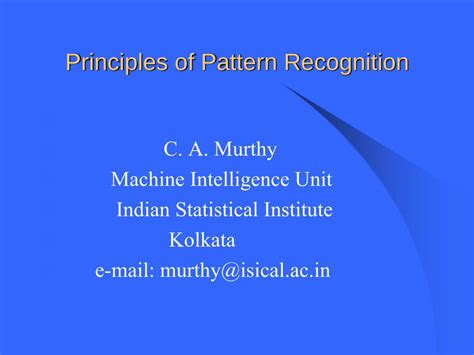 pdf principles of pattern recognitionmiune lectures pr principles pdf