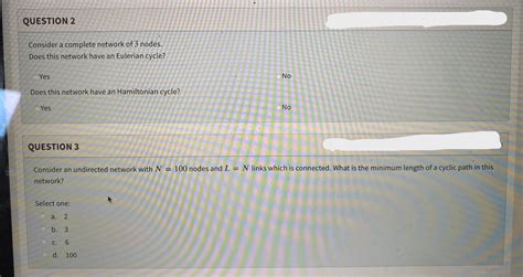Solved QUESTION Consider A Complete Network Of Nodes Chegg