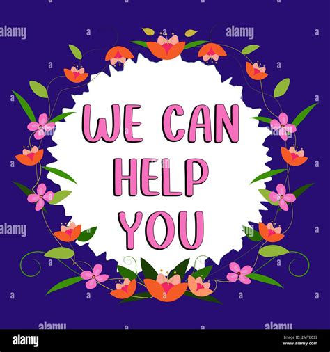 Writing Displaying Text We Can Help You Business Idea Support Assistance Offering Customer