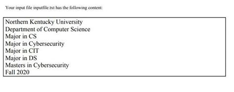 Solved Write A Python Program That Will Take An Input File