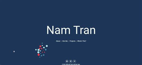 Github Nhtranngoc Landing Page Poor Man S Landing Page For Nam Tran Aka Me Currently Hosting