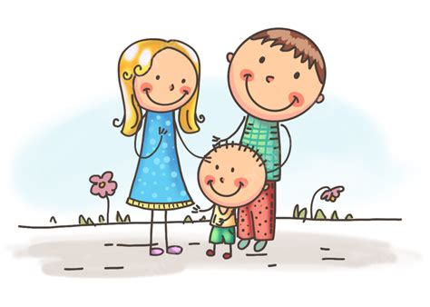 귀여운 구름의 단순한 스트로크 가족 패밀리 가정 PNG 일러스트 및 PSD 이미지 무료 다운로드 Pngtree