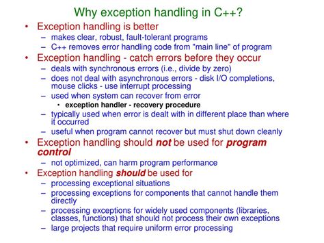 Exception Handling With C C Exception Handling Try Catch And Throw