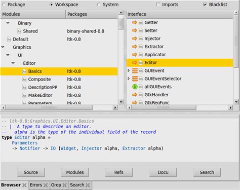 Module Browser And Metadata Leksah IDE 0 16 Documentation