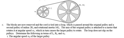 Solved Here The Answer For Angular Speed Is W Which I Chegg