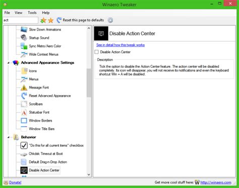 Disable Action Center In Windows Completely